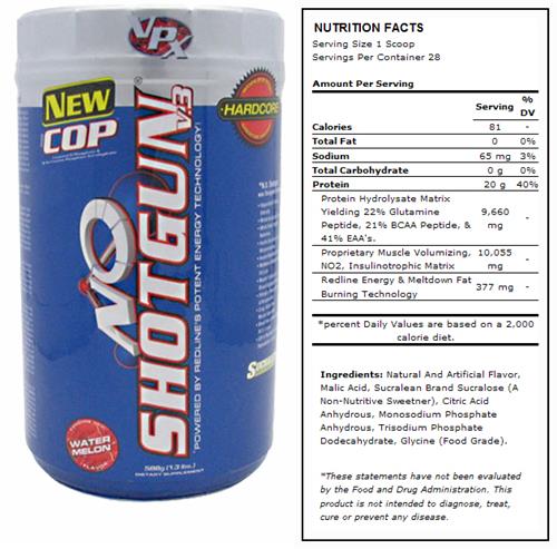 VPX NO Shotgun v.3 Pre-Workout Dietary Supplement - Soccer Equipment ...