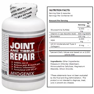 MYOGENIX Joint & Tissue Repair Supplement - Soccer Equipment and Gear