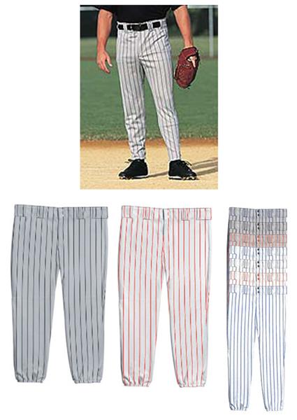 14oz Pinstripe Double Knit Baseball Pants - Closeout Sale - Baseball ...