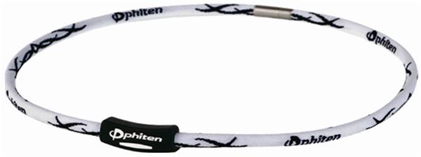 Phiten Titanium X-30 White Tribal Necklaces - Soccer Equipment and Gear