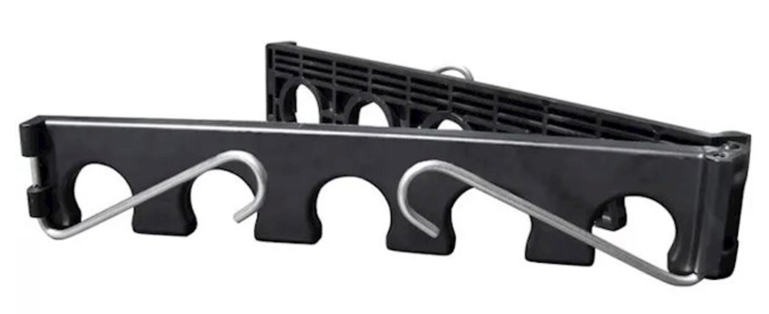 E229741 Folding Bat Rack Hangs on Fence BATRACK