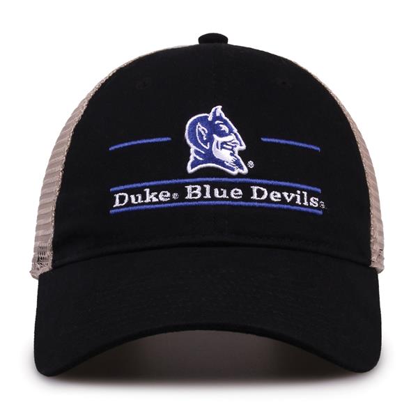 G180 The Game Duke Blue Devils Relaxed Trucker Mesh Split Bar Cap - Fan Gear