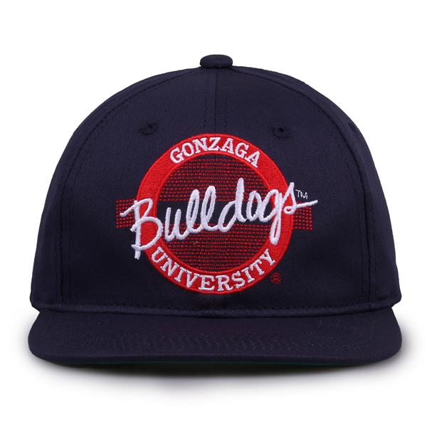G225 The Game Gonzaga Bulldogs Team Color Retro Circle Throwback Cap ...