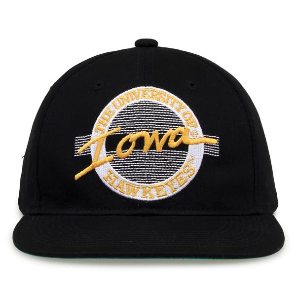 G225 The Game Iowa Hawkeyes Team Color Retro Circle Throwback Cap - Fan ...