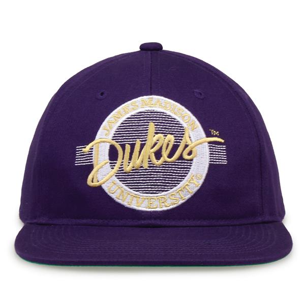 G225 The Game James Madison Dukes Team Color Retro Circle Throwback Cap ...