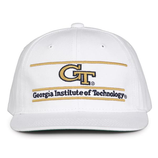 G230 The Game Georgia Tech Yellow Jackets White Retro Bar Throwback Cap ...