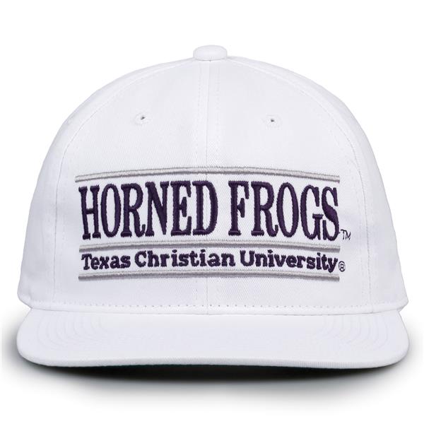 G230 The Game Texas Christian Horned Frogs White Retro Bar Throwback ...