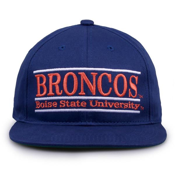 G235 The Game Boise State Broncos Team Color Retro Bar Throwback Cap ...