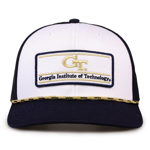 G452R The Game Georgia Tech Yellow Jackets Rope Trucker With Bar Patch ...