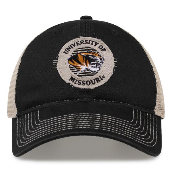 G880 The Game Missouri Tigers Soft Mesh Trucker With Frayed Patch Cap ...