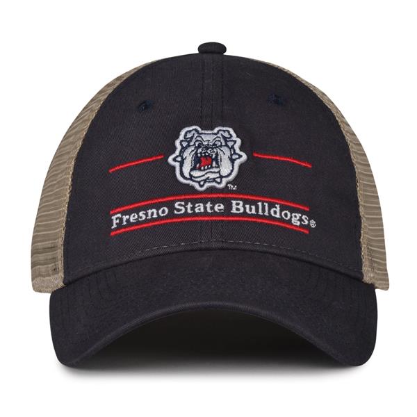 G180 The Game Fresno State Bulldogs Relaxed Trucker Mesh Split Bar Cap ...