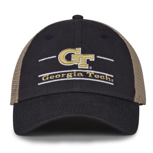 G180 The Game Georgia Tech Yellow Jackets Relaxed Trucker Mesh Split ...