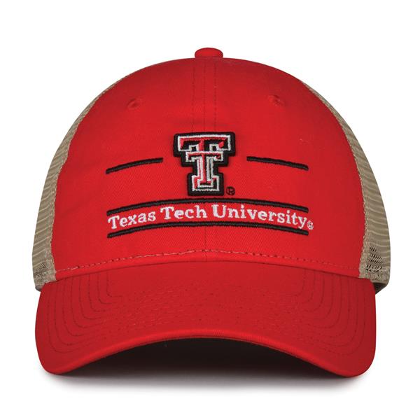 G180 The Game Texas Tech Red Raiders Relaxed Trucker Mesh Split Bar Cap ...