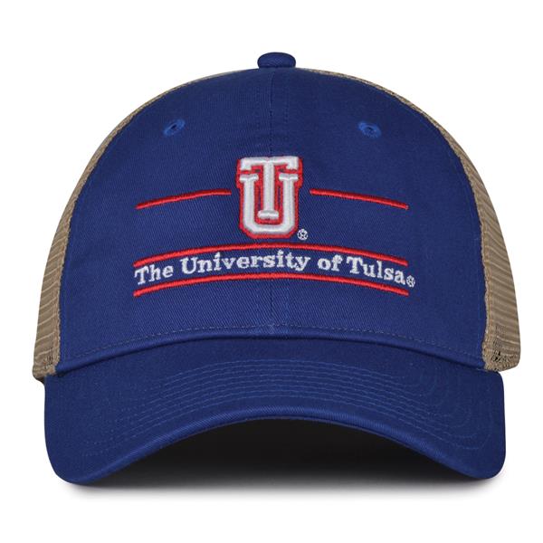 G180 The Game Tulsa Golden Hurricane Relaxed Trucker Mesh Split Bar Cap ...