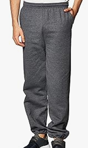 Heavy-Weight Fleece Sweatpants, Relaxed Fit/ Stright Leg/ Cuff Bottoms ...