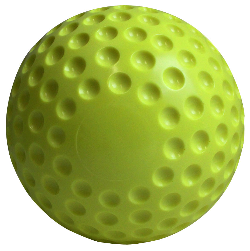 E231121 No-Sting (11" or 12") Machine Style Dimpled Softballs "Optic ...
