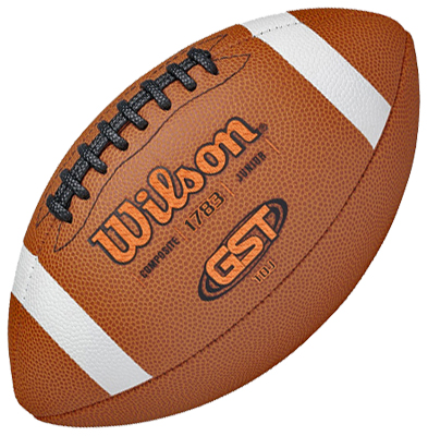 E23198 Wilson GST TDJ Composite Leather Game Footballs