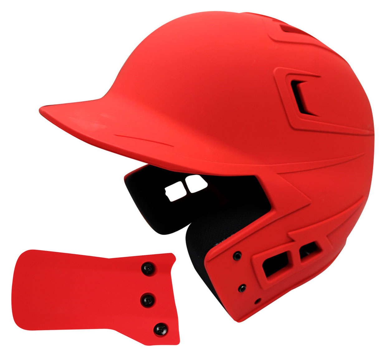 E232338 Baseball Batters Helmet w/Jaw Guard Included, One-Tone Matte ...