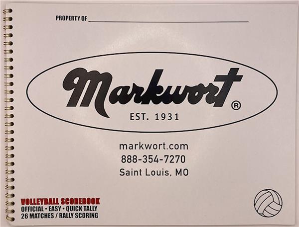 Markwort Volleyball 26 Match Rally Scoring Scorebook MSBVB (ea ...