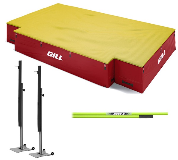 Gill S4 High Jump Value Pack Landing System Red Vinyl Base (16'6" x 10 ...