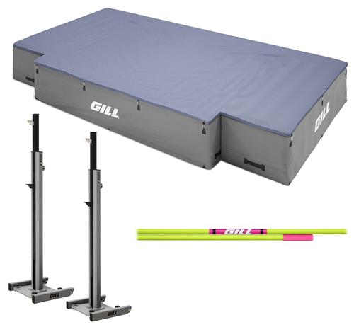 Gill G1 High Jump Value Pack Landing System Gray Vinyl Base (18' x 10 ...