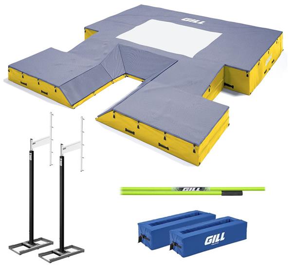 Gill S4 Pole Vault Value Pack Landing System Yellow Vinyl Base (21'6" X ...