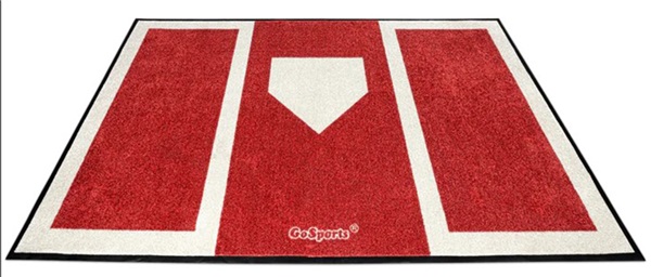GoSports Baseball Softball Hitting Mat for Batting Stance Practice - 6 ...