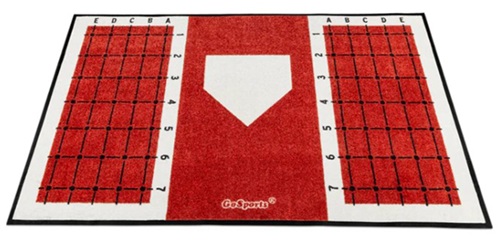 GoSports Baseball Softball Hitting Mat with Batting Stance Alignment ...