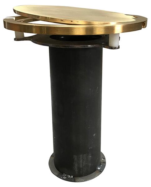 3" or 3.5" Steel Floating Floor Socket with Brass Cover Plate ...