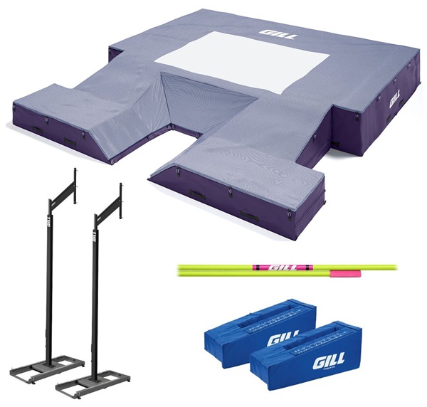 Gill G1 Pole Vault Value Pack Landing System Purple Vinyl Base (20' X ...