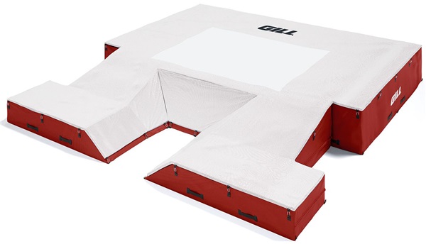Gill G1 Pole Vault Landing System Red Vinyl Base (20' X 21'11" X 32 ...