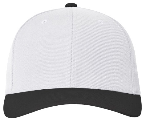 Pro Model Universal Fitted Twill Trucker/ Baseball Cap (White/Black ...
