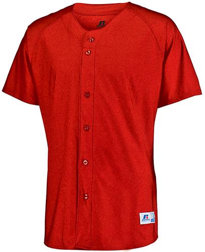 Russell Adult Raglan Full-Button Baseball Jersey (BK,WT,Grey,Card ...