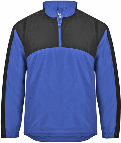 Mens 1/4 Zip Rip Stop Jacket (Black,Graphite,Navy,Red,Royal) - Soccer ...