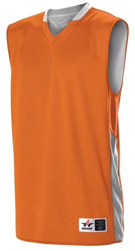 Adult Single Ply Reversible Basketball Jersey (A3XL - Red or Orange ...