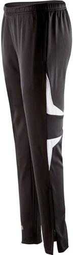 Womens, Side Pockets, Ziped Lower Leg, Drawstring, Warm Up Pants (Black ...