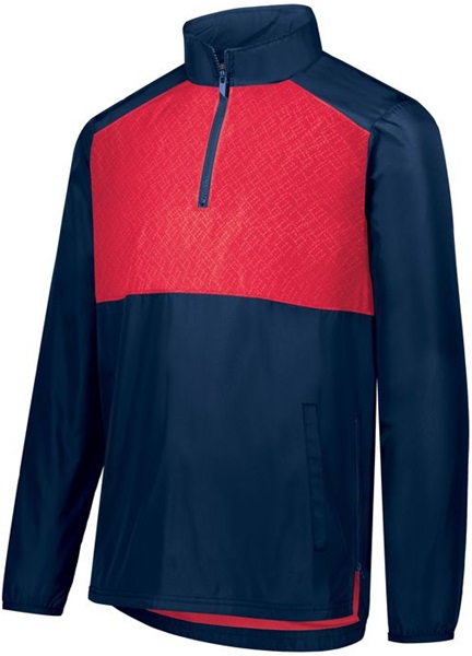 Adult Side Seam Zipper, Pocketed Pullover (Navy, Navy/Gold, Navy/Red ...