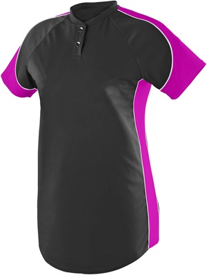 Womens 2-Button, 2-Color Softball Jerseys - Closeout Sale