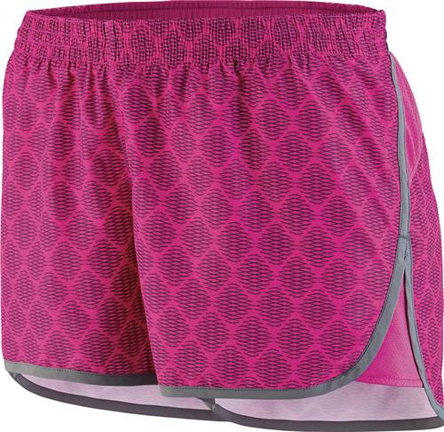 4" Womens Lined Wicking Shorts w/Plxus Print, Inside Key Pocket,