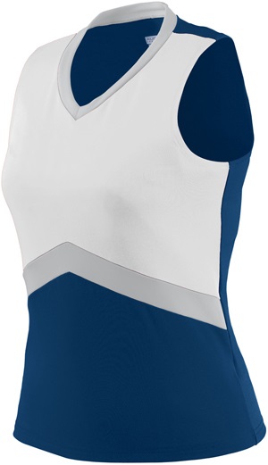 Womens/ Girls Flex Shell Sleeveless 2-Color Fancy Cheer Top ...