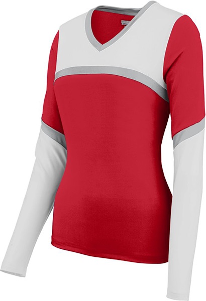 Rise Up 2-Color Long Sleeve Cheer/Volleyball Top Jeresy - Cheerleading ...