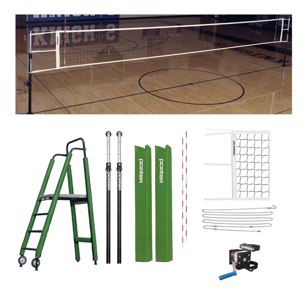 Porter Powr Hybrid Volleyball Competition Plus Package 3" Diameter ...