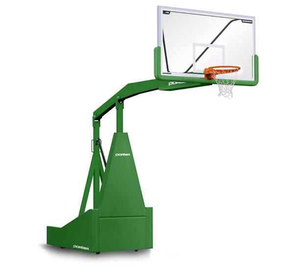 1135 Competition Ballast Portable Manual Backstop Basketball 8' Ext ...