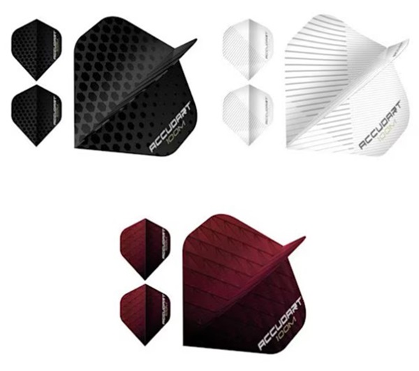 Accudart Pro Grade 100 Micron Dart Flights DA0003W (Set of 3 ...