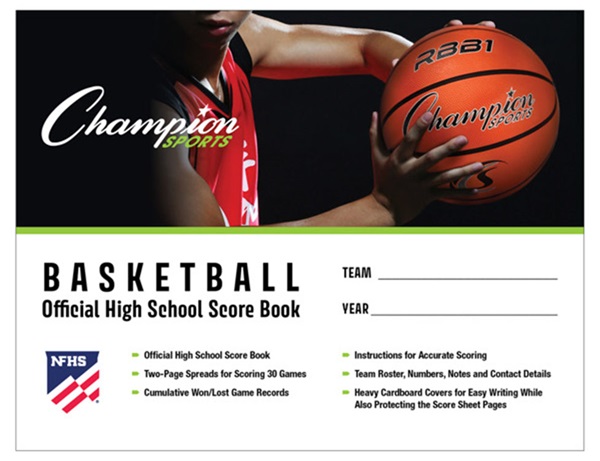 Champion Sports NFHS High School Basketball Scorebook BB1HS ...