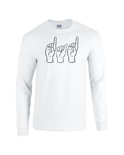 Epic DAD Sign Language ASL Message Long Sleeve Cotton Graphic T-Shirts ...