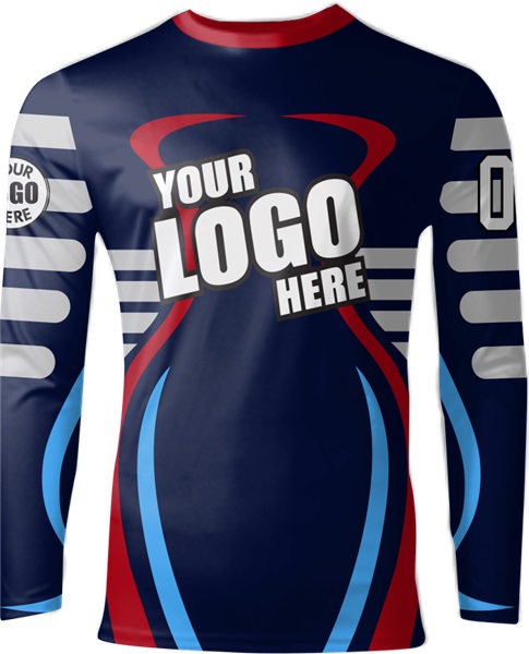 Custom Shooting Shirt - Sublimated "Cobra" Long-Sleeve Unisex Crew Tee ...