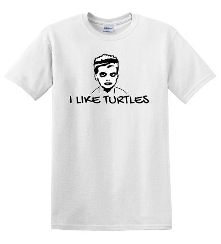 Epic Adult/Youth I Like Turtles Zombie Kid Meme Cotton Graphic T-Shirts ...