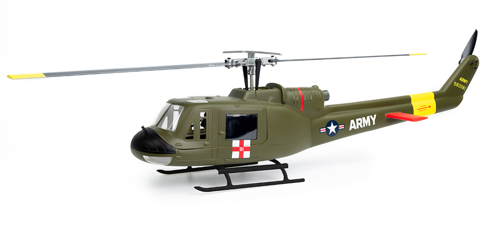 E235048 Flywing UH-1 Huey V4 GPS Stabilized 6CH RC Scale Helicopter ...