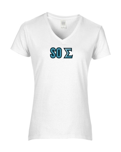 Epic Ladies So Sigma Alpha Skibidi Ohio Rizzler V-Neck Graphic T-Shirts ...